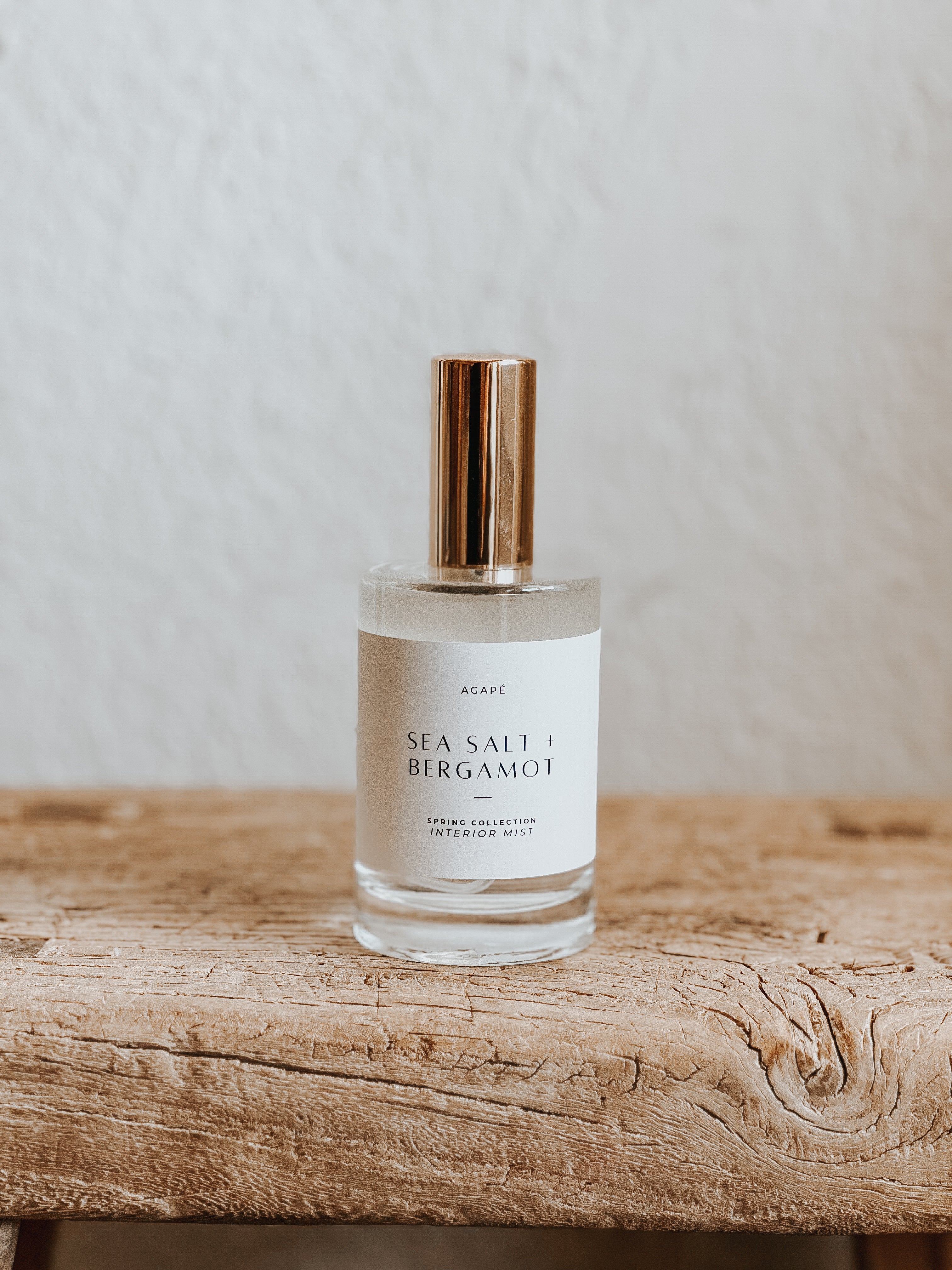 SEA SALT + BERGAMOT INTERIOR MIST – Agape Candles