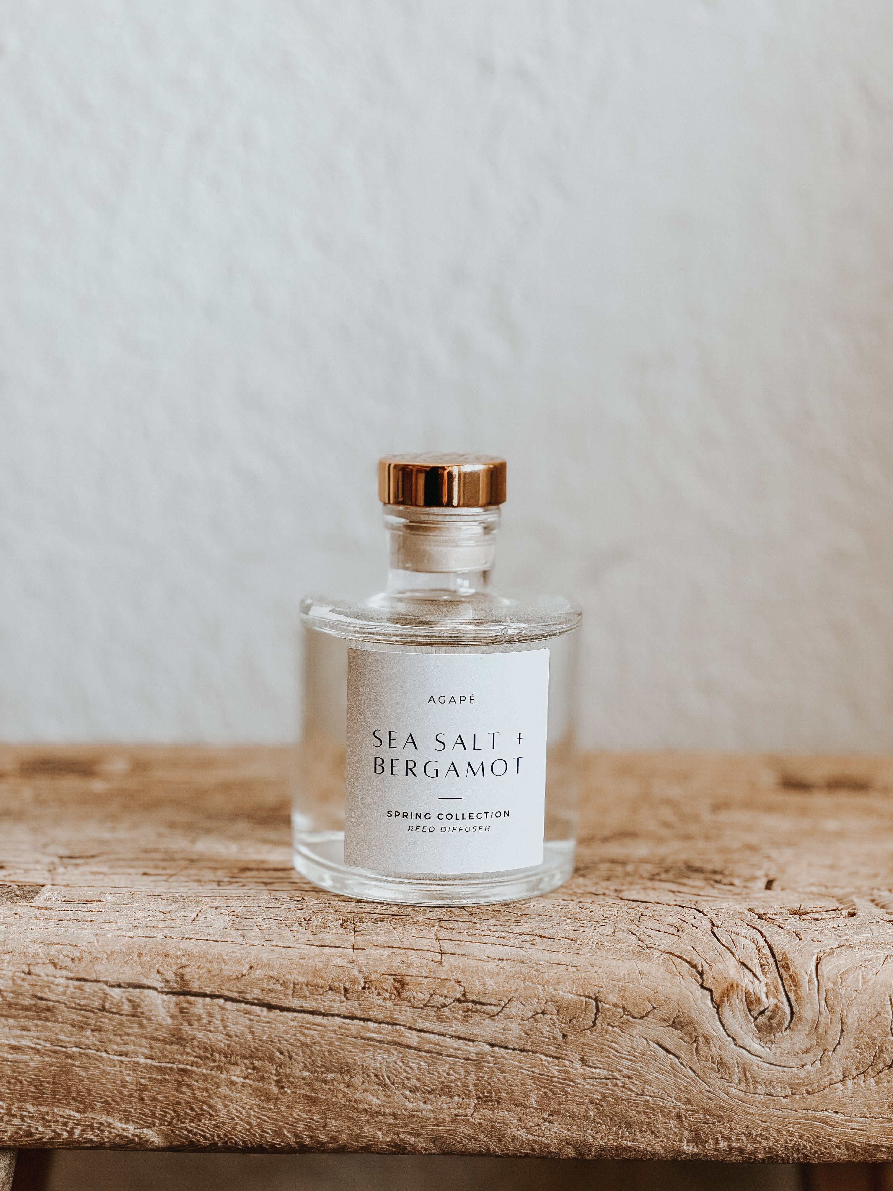 SEA SALT + BERGAMOT REED DIFFUSER – Agape Candles